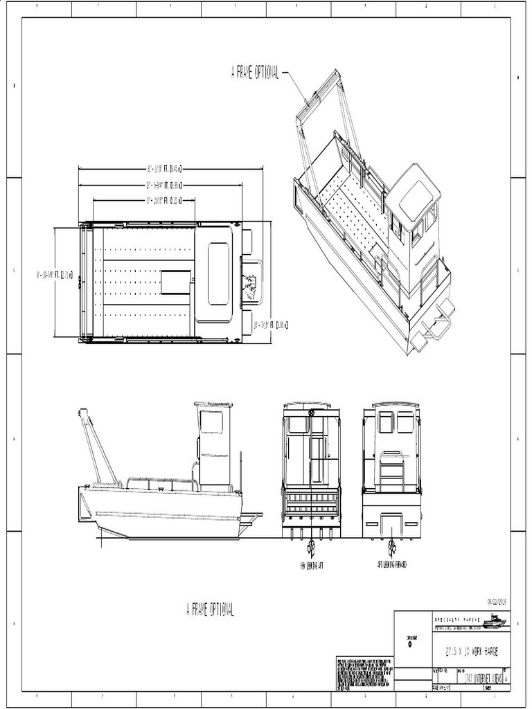 Plano de Barcaza | PDF