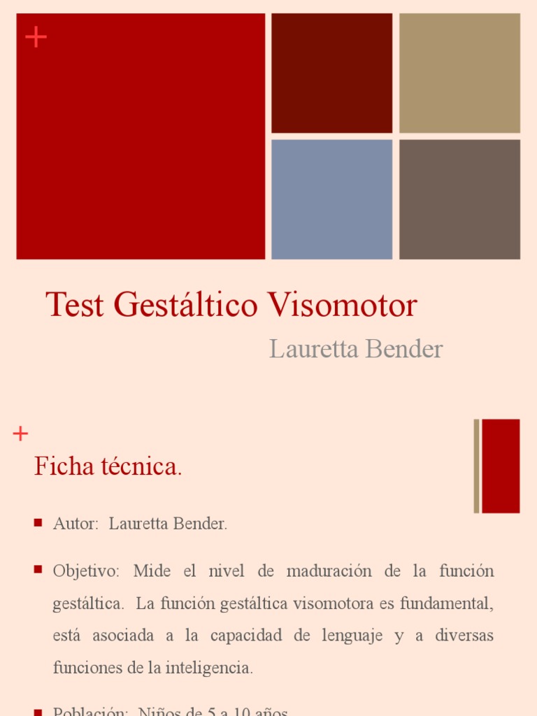 Test Bender | PDF | Sicología | Evaluación