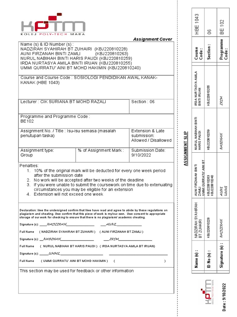 Assigment 2 Hbe 1043 | PDF