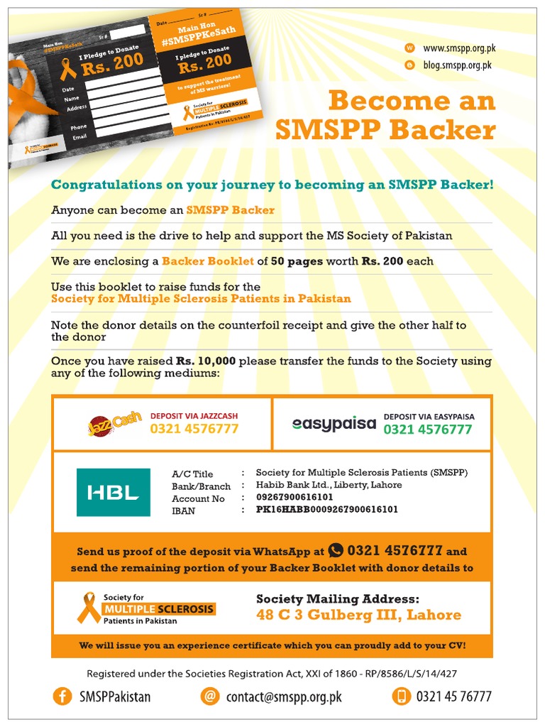 Become An SMSPP Backer | PDF