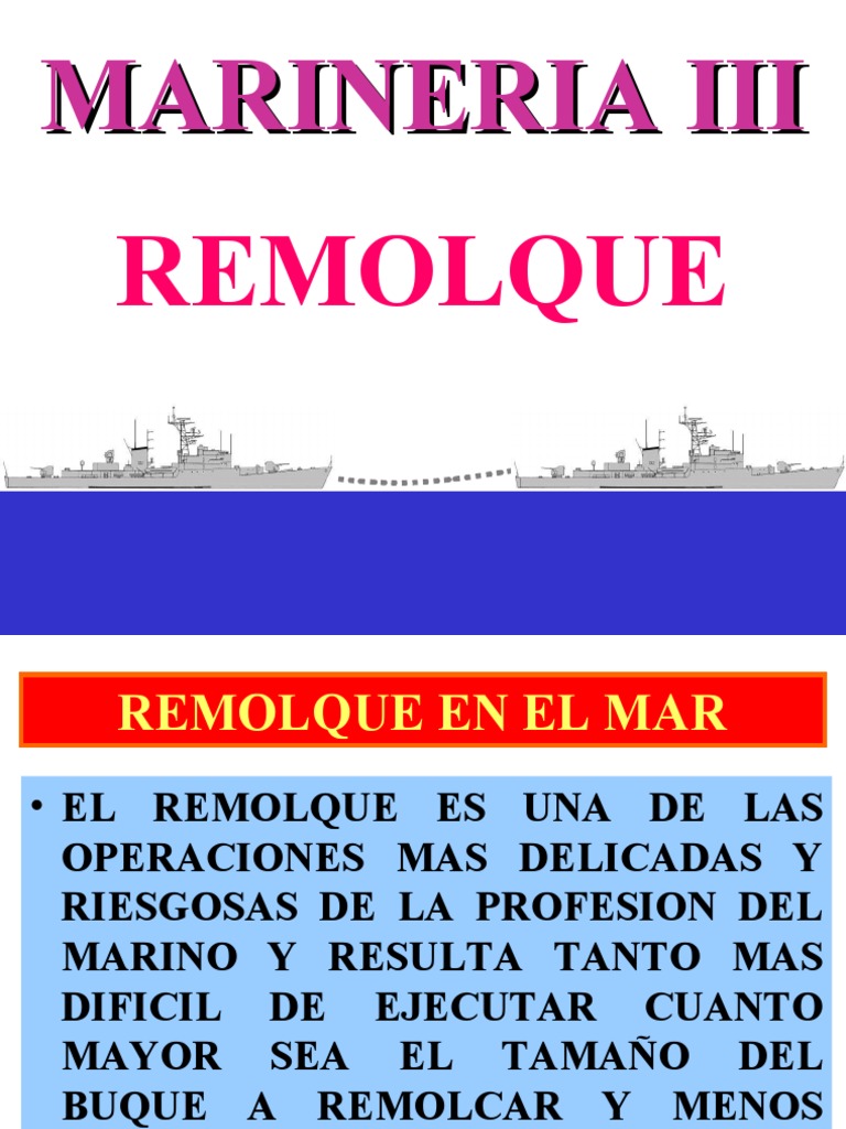 Ua #6 Maniobras III Maniobra de Remolque | PDF | Remolcador | Nylon