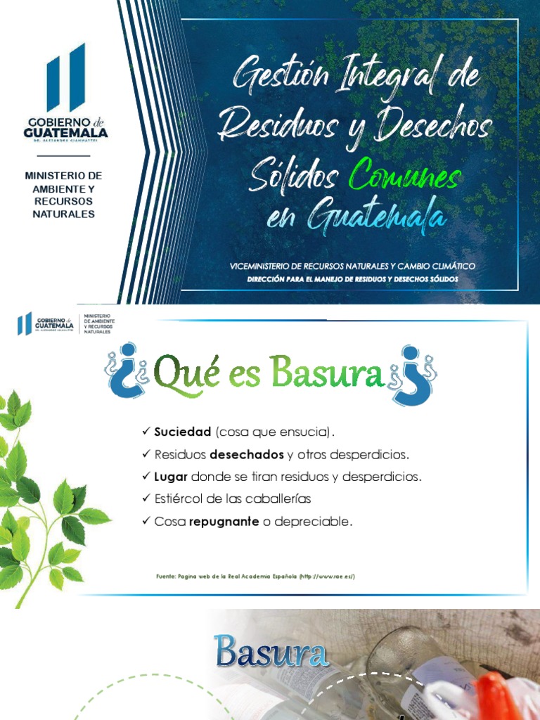Presentación General Gestión Integral de Residuos y Desechos Sólidos Comunes - DIMARDS ...