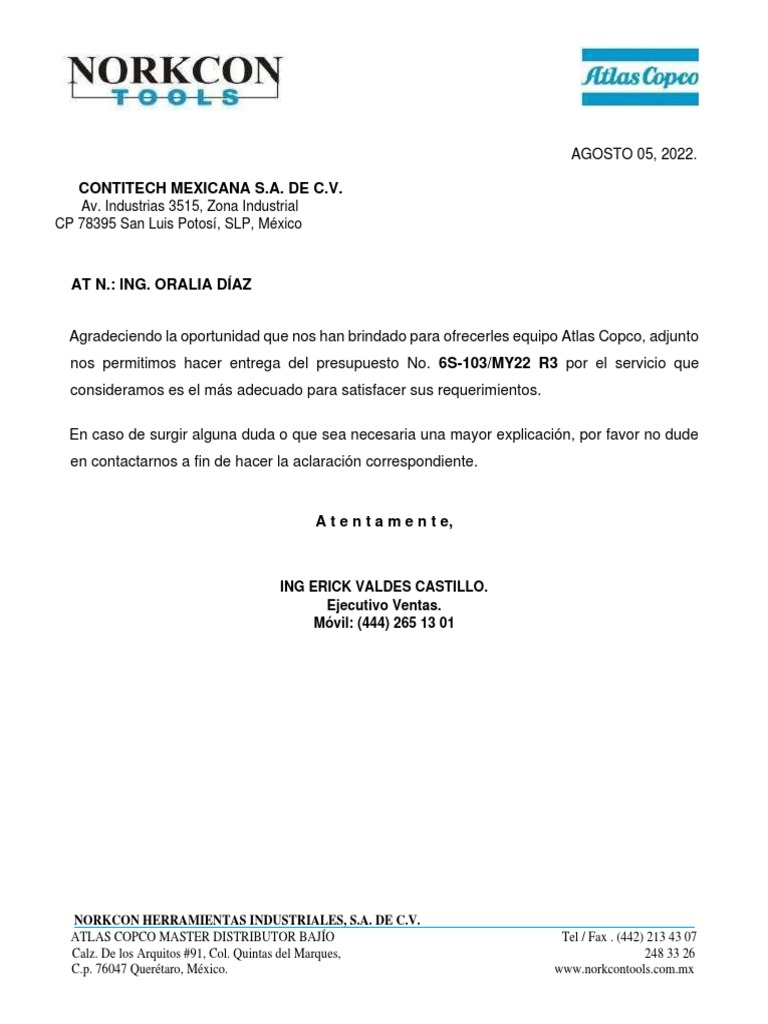 Contitech Mexicana S.A. de C.V.: Av. Industrias 3515, Zona Industrial ...