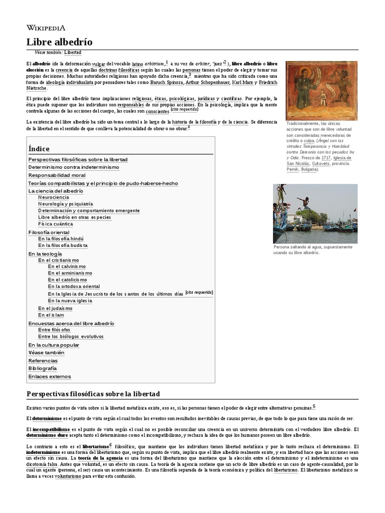 Libre Albedrío | PDF | Libre albedrío | Determinismo