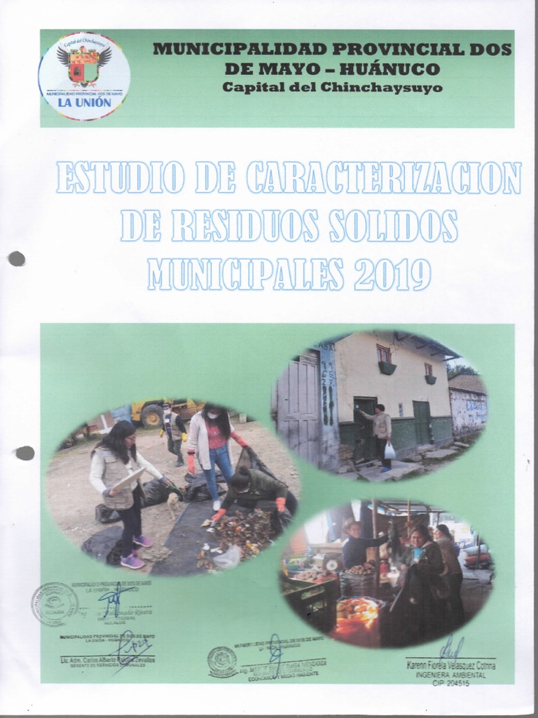 Caracterizacion de Residuos Solidos La Union | PDF