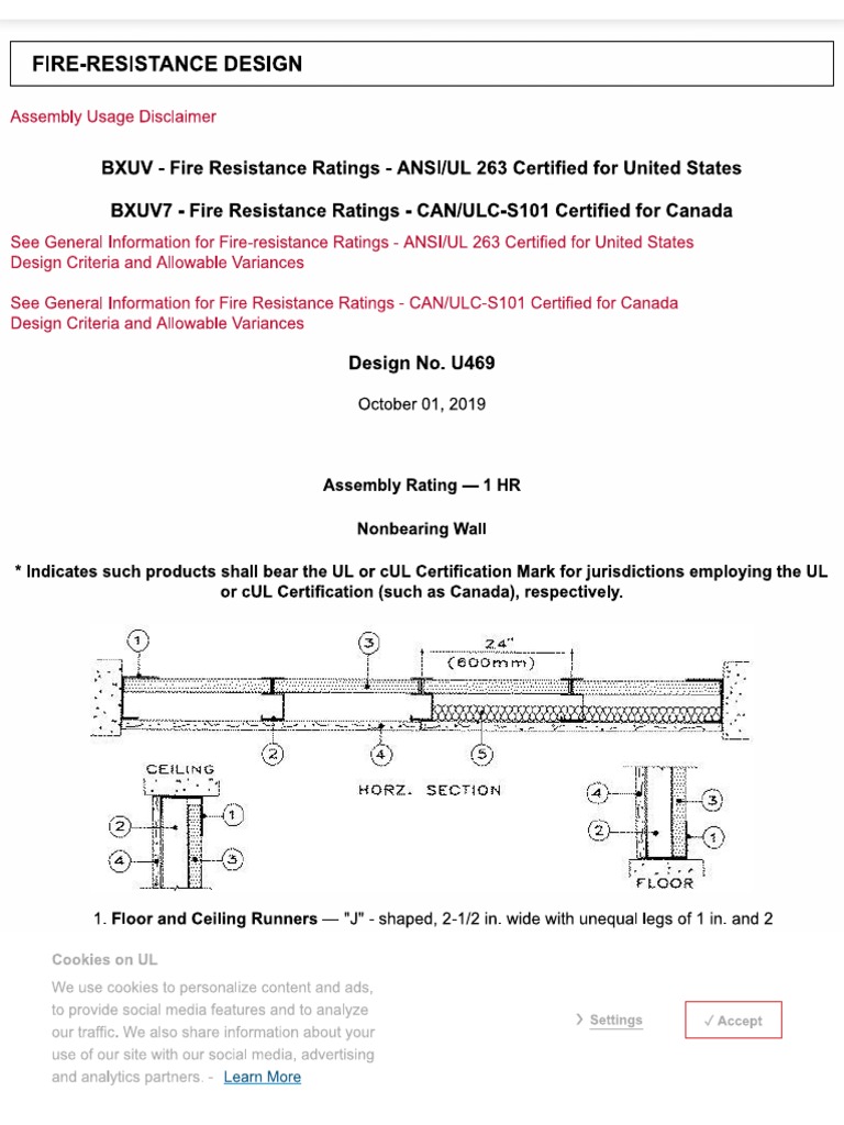 UL V469 Fire Test System | PDF