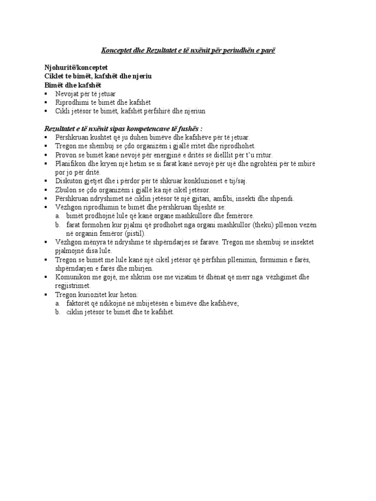 1.model Testi Për Periudhën e Parë | PDF