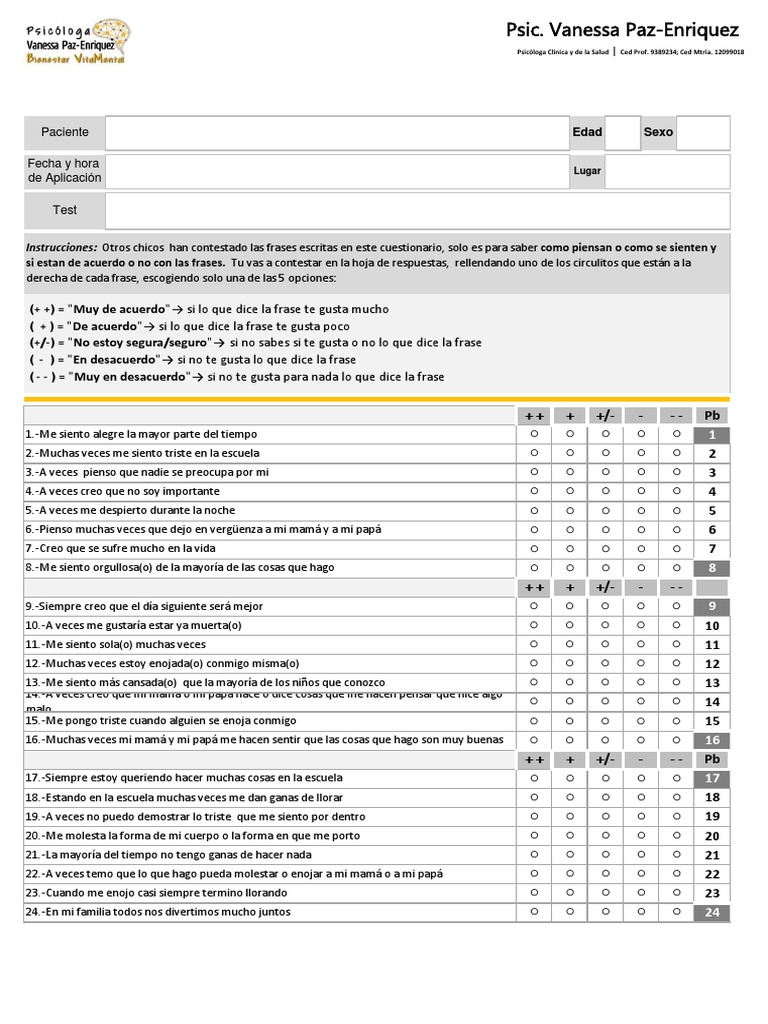 723 - VPE - CDS - Depresión INF - Corrección - Protocolo | PDF