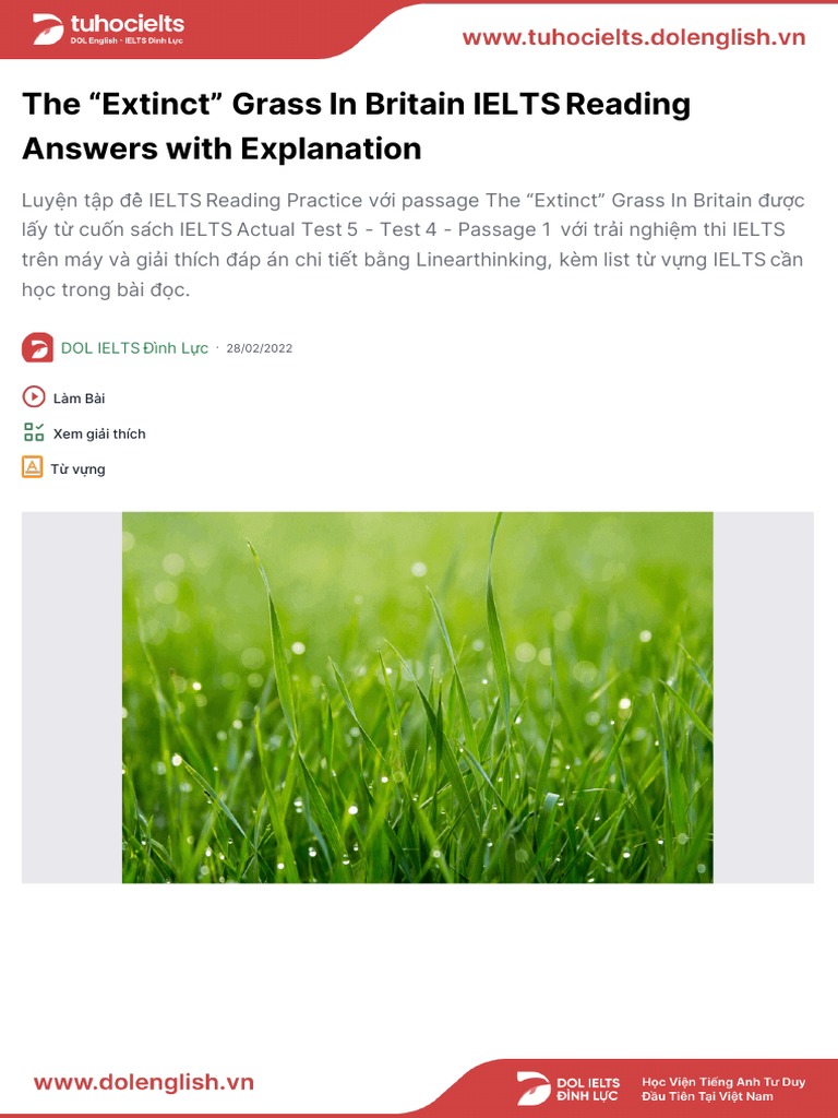 The "Extinct" Grass in Britain | PDF | Weed | Crop Rotation