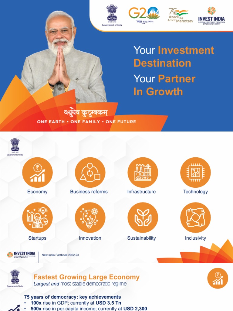 New India Factbook - WEF DAVOS Jan 2023 | PDF | Venture Capital | Corporate Finance