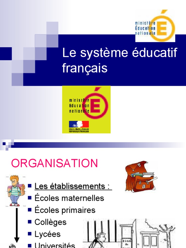 Organisation du système éducatif français | PDF | Arts du langage et ...