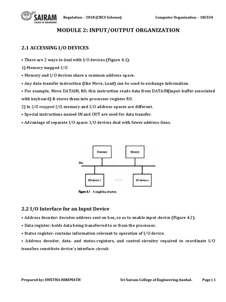 Module 2 | Download Free PDF | Input/Output | Usb