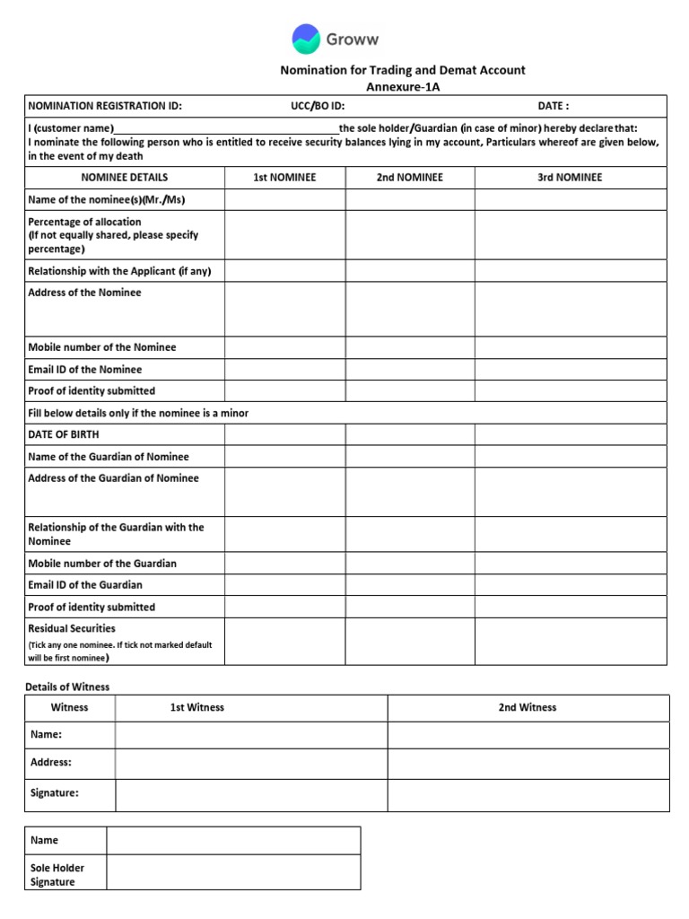 Nomination Form | PDF