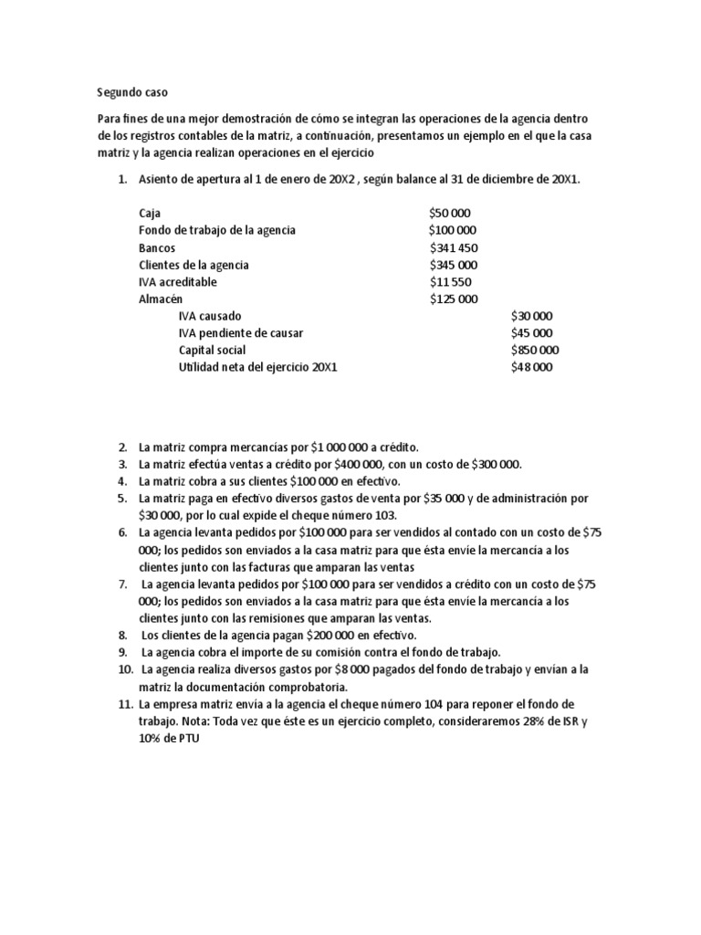 Segundo Caso | PDF | Economias