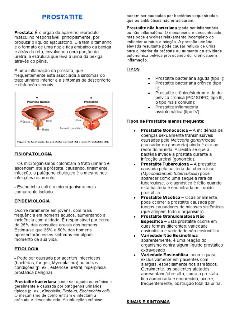 Caso 3 - PROSTATITE - ITU e Retenção U | PDF | Infecção do trato ...