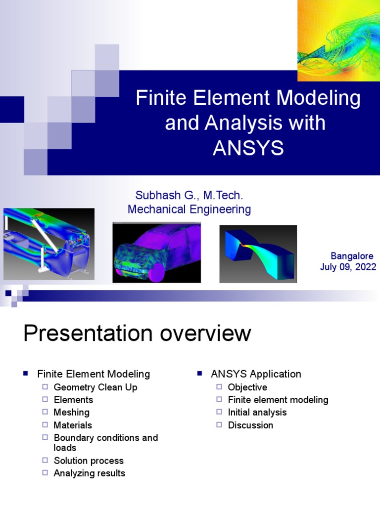 FEA-Introduction 2022 v2 | PDF | Finite Element Method | Stress (Mechanics)