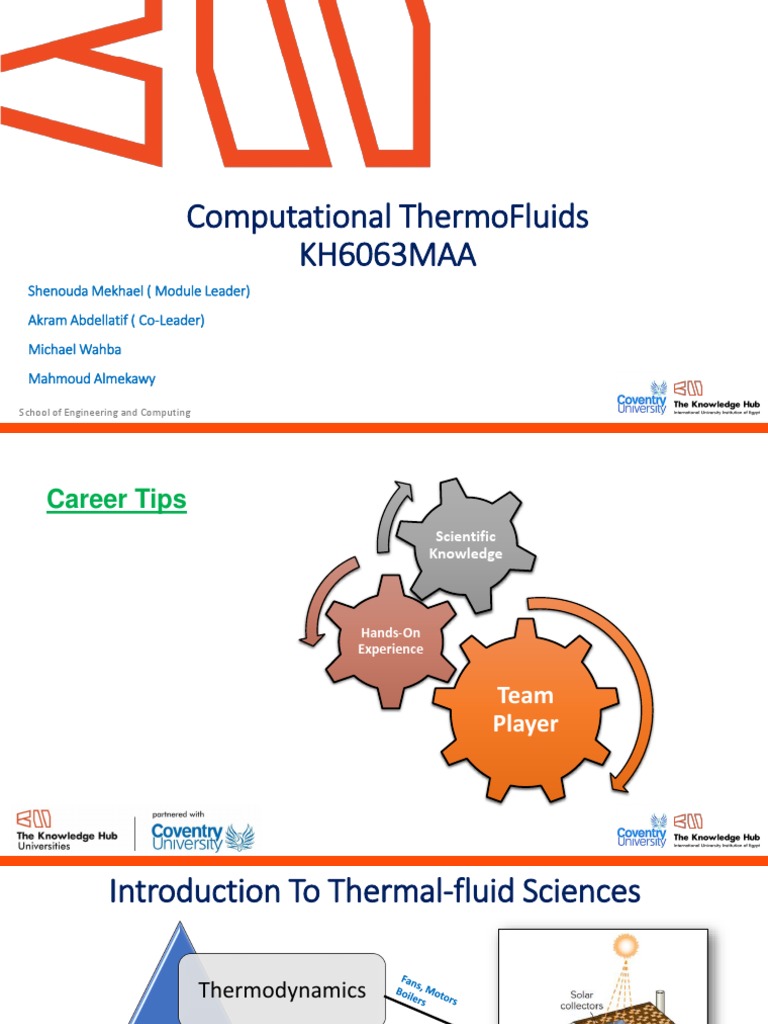 Lecture 5 Kh6063maa Computational Thermofluids Physics Cfd Industrial Applications Pdf