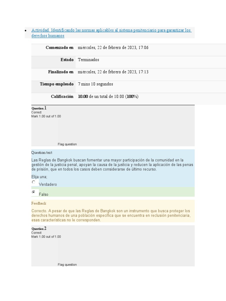 Modulo 1 Actividad 1 Identificando Las Normas Aplicables Al Sistema Penitenciario para ...