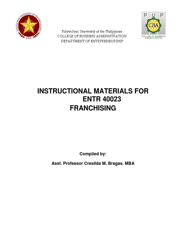 Franchising | PDF | Franchising | Entrepreneurship