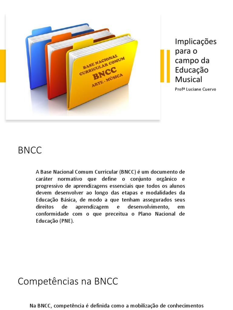 Base Nacional Curricular Comum - BNCC - Música | PDF | Pedagogia | Danças