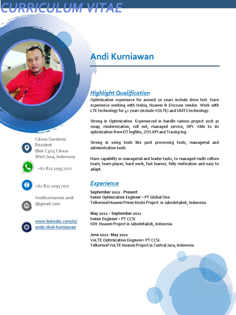 Expert Telecommunications Engineer Andi Kurniawan Shares Decade Of