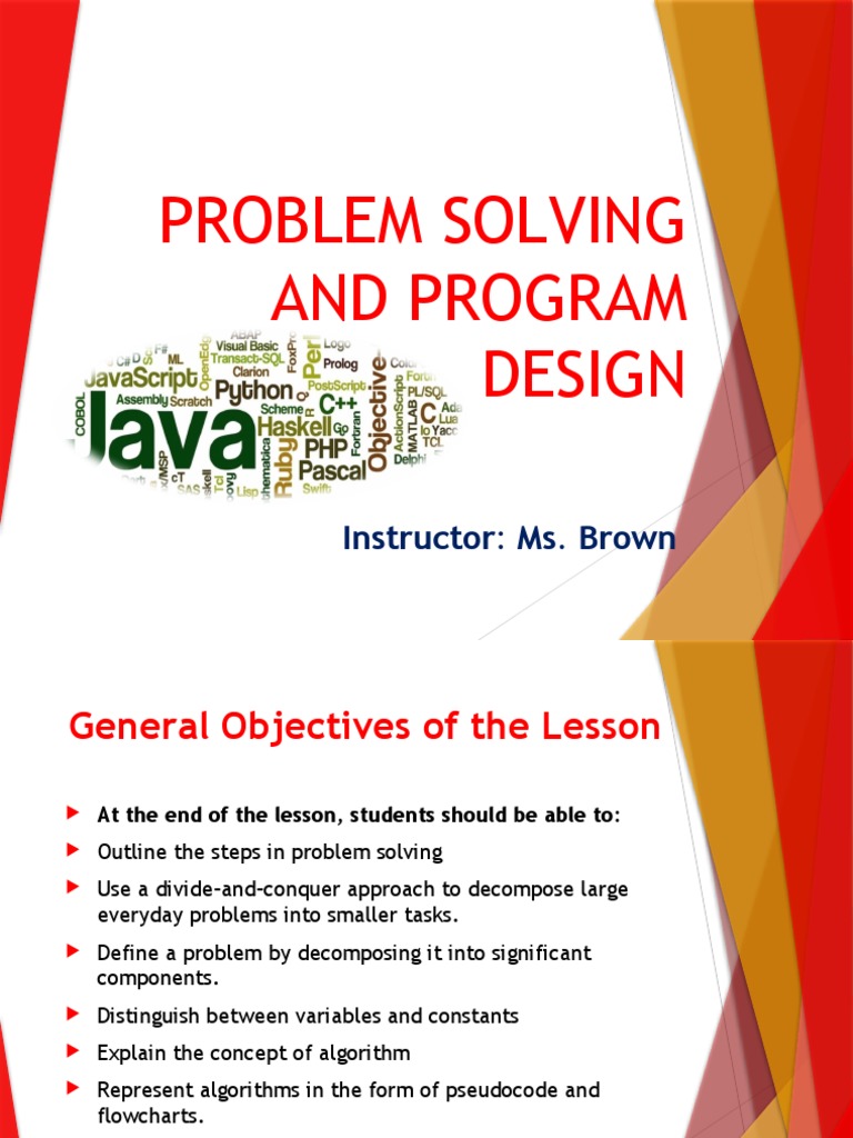 Programming - Steps in Problem Solving | PDF | Pound (Mass) | Algorithms
