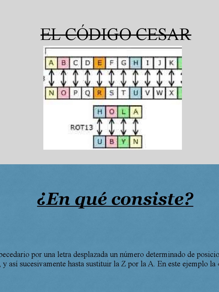 Cifrado de César: Método y Origen | PDF