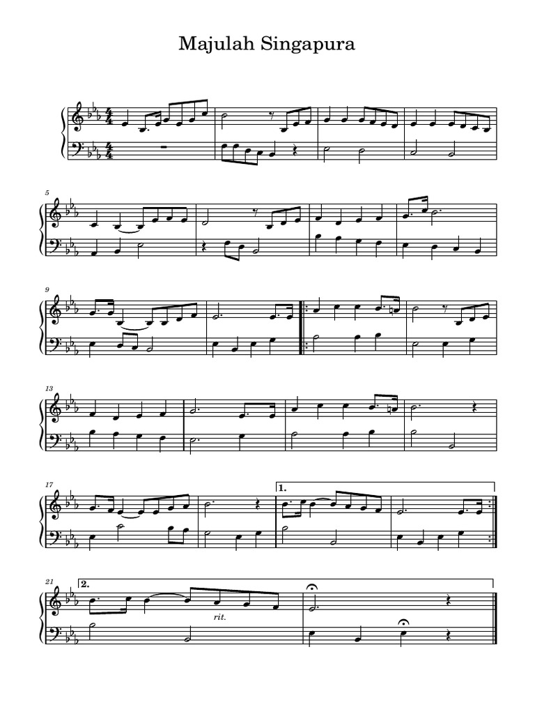 Majulah Singapura | PDF