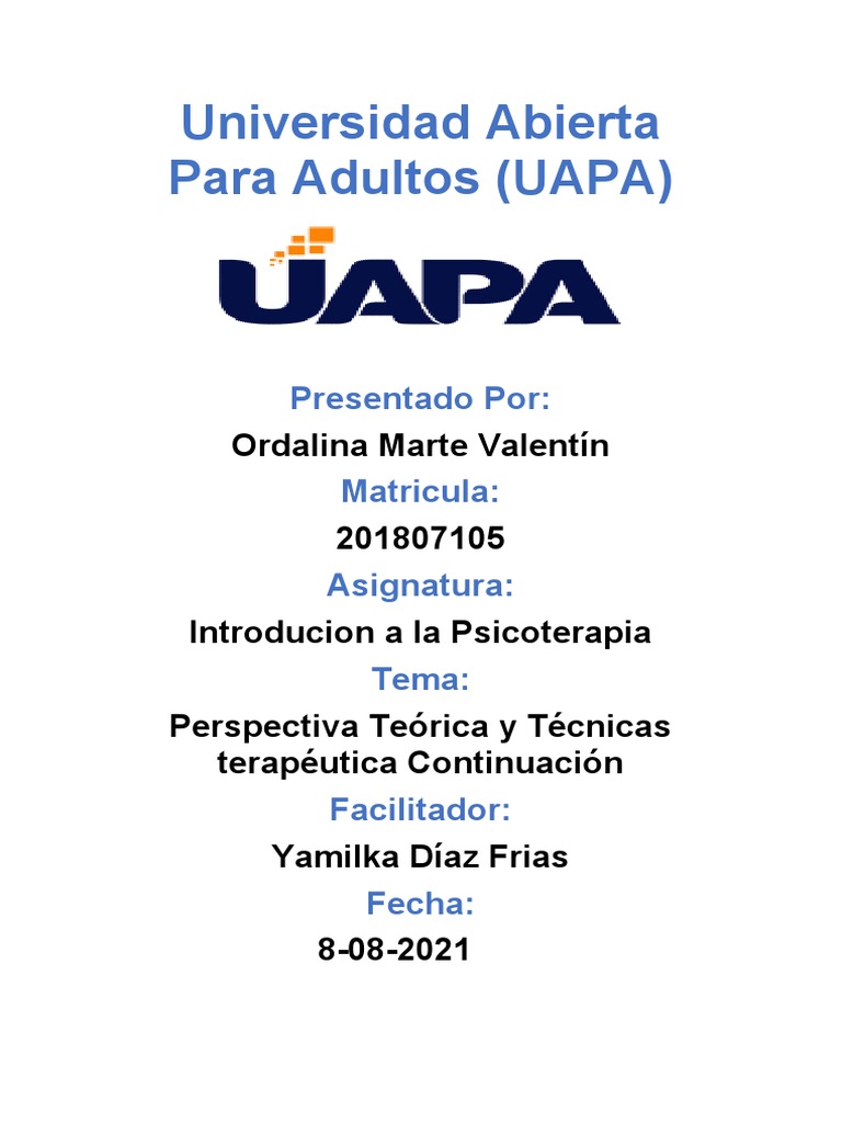 Tarea 3,4 Introducion Ala Psicoterapia (Recuperado Automáticamente) | PDF | Psicoterapia ...