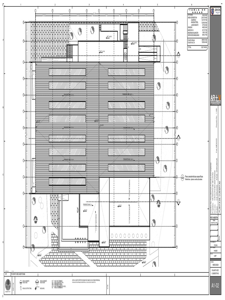 Arv 1103 A1-02 Planta de Cubiertas | PDF