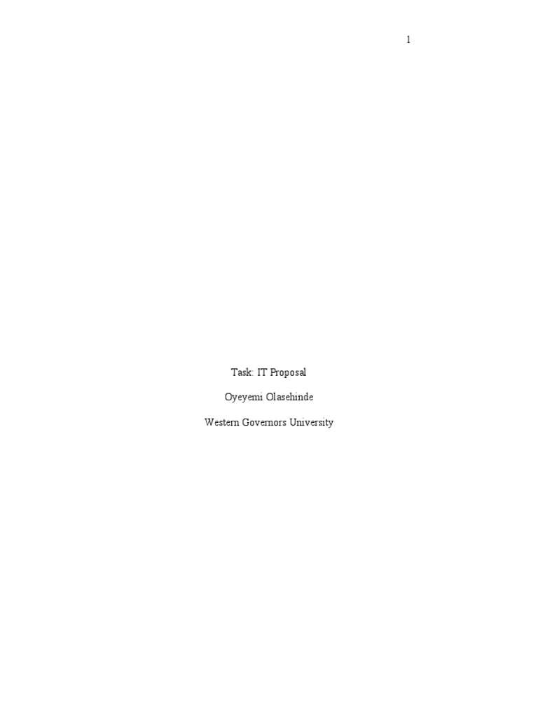 Task 2 - IT Project Proposal - Revised | PDF | Computer Network | Firewall (Computing)