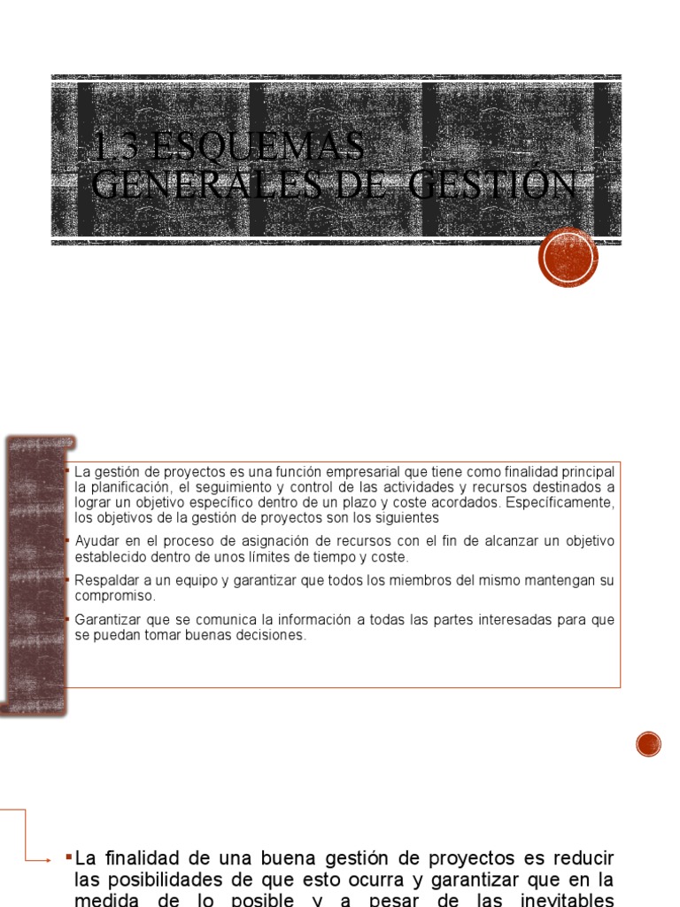 1.3 Esquemas Generales de Gestion | PDF