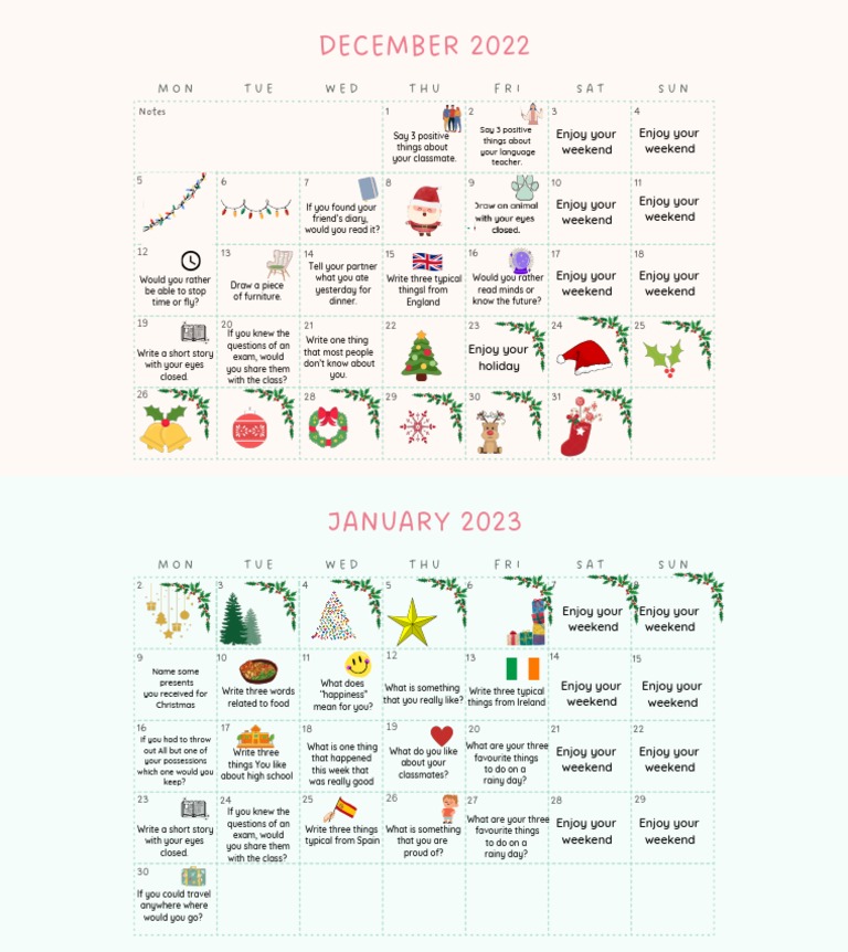 Aragon Bell Ringers Calendar December | PDF