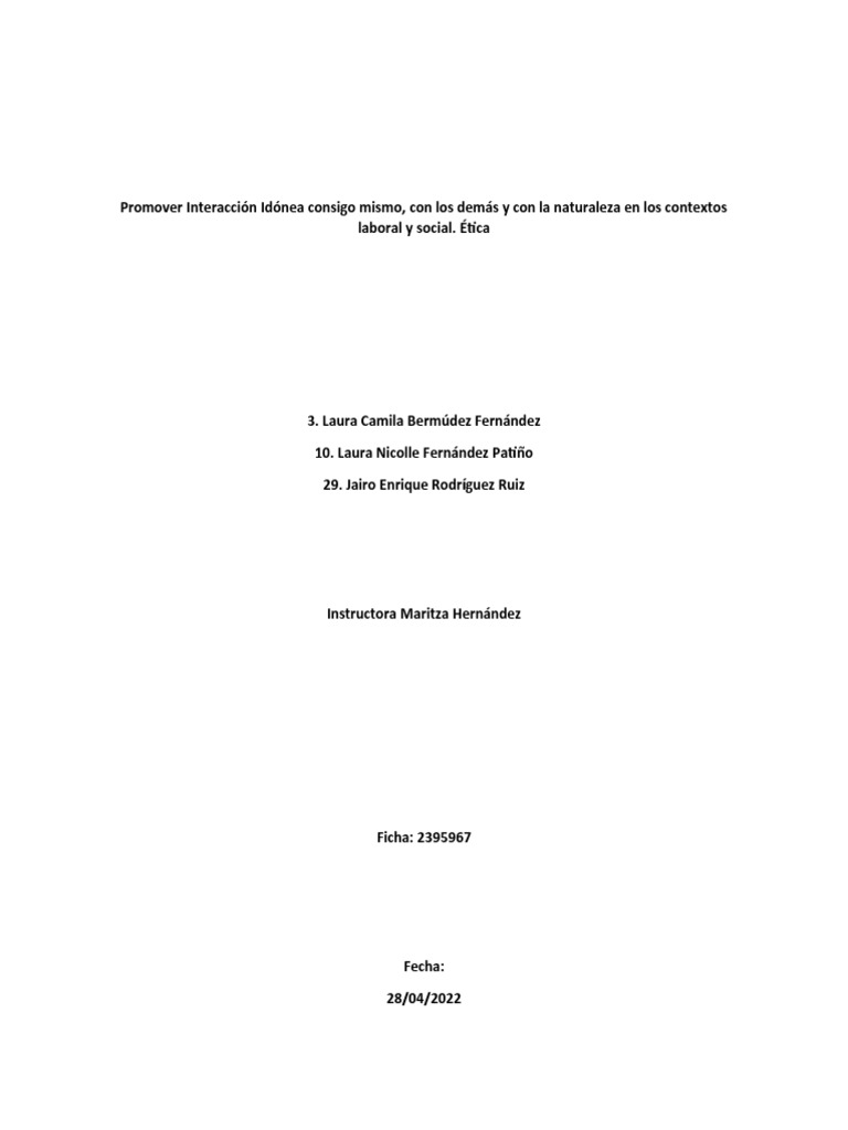 3 10 29. Bermudez Fernandez Laura Camila Fernandez Patiño Laura Nicolle ...