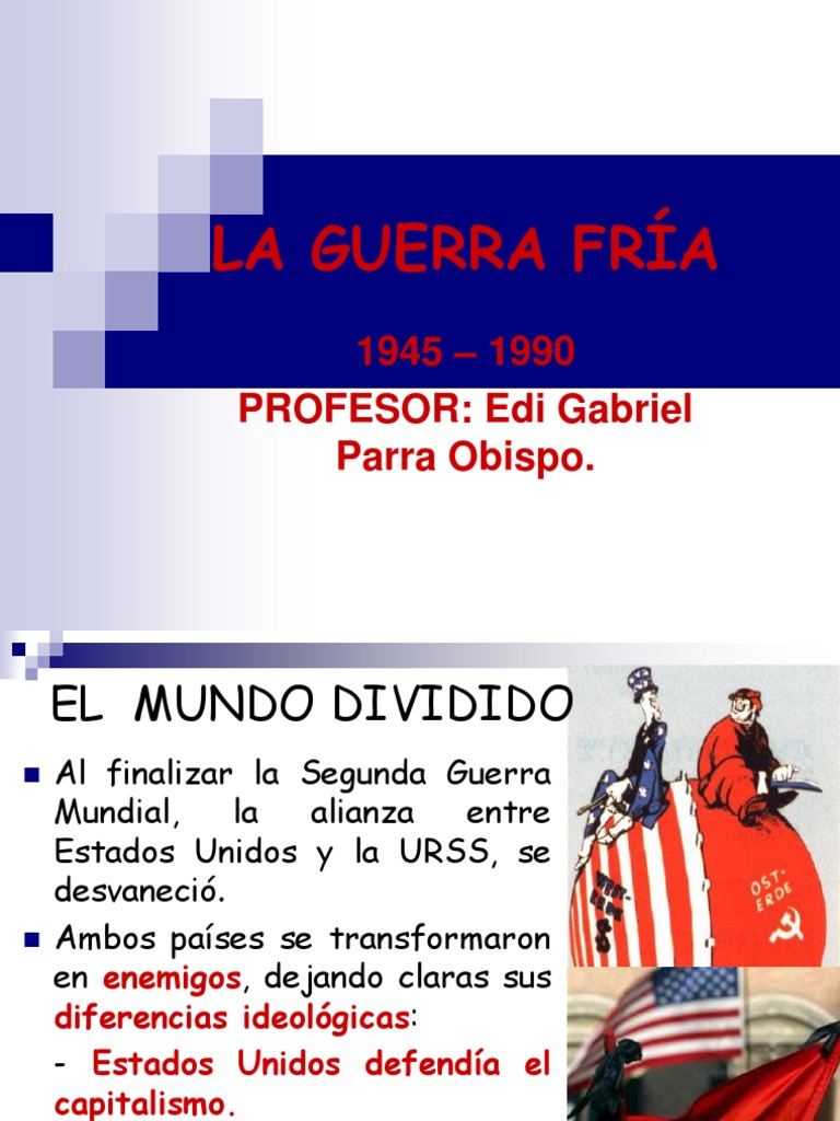 Guerra Fría: División y Consecuencias | PDF | Unión Soviética ...