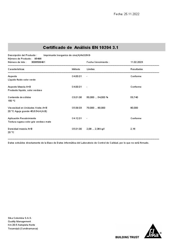 Imprimante Inorganico de Cinc (A) 3006508491 | PDF