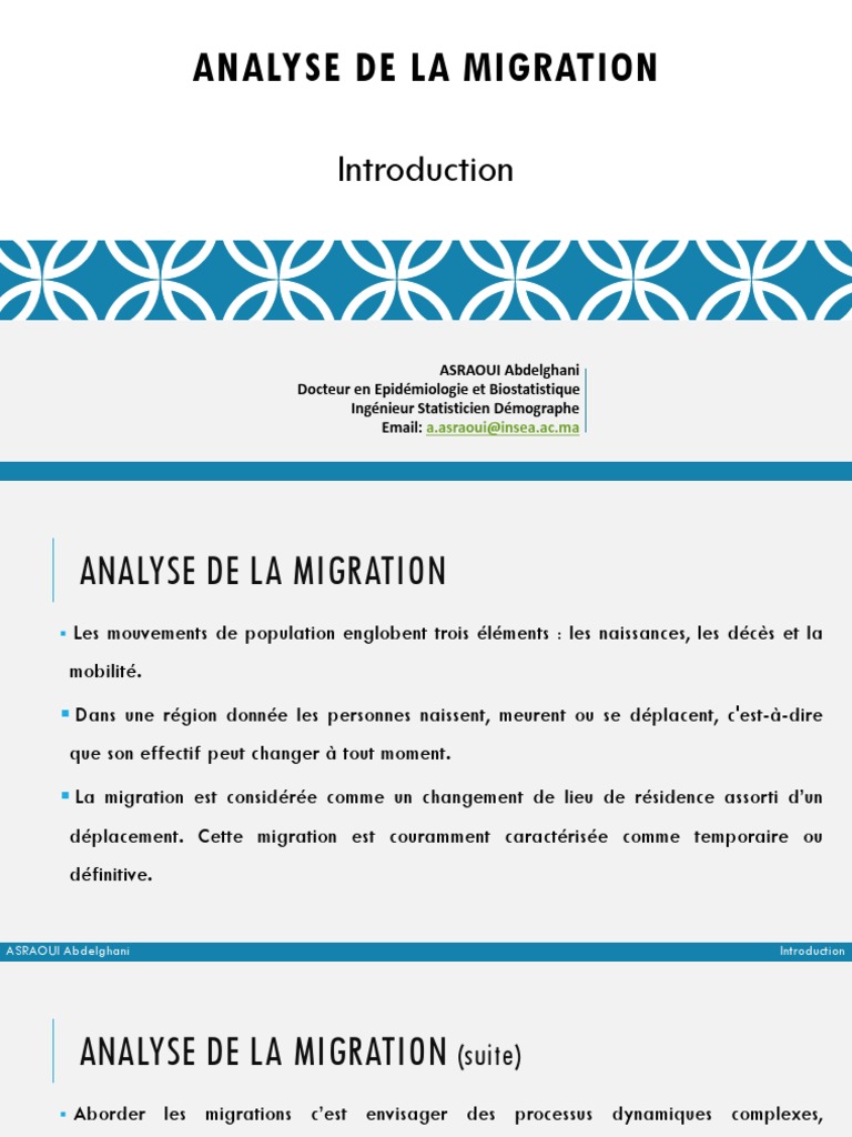 Migration INTRO | PDF | Migration humaine | Science