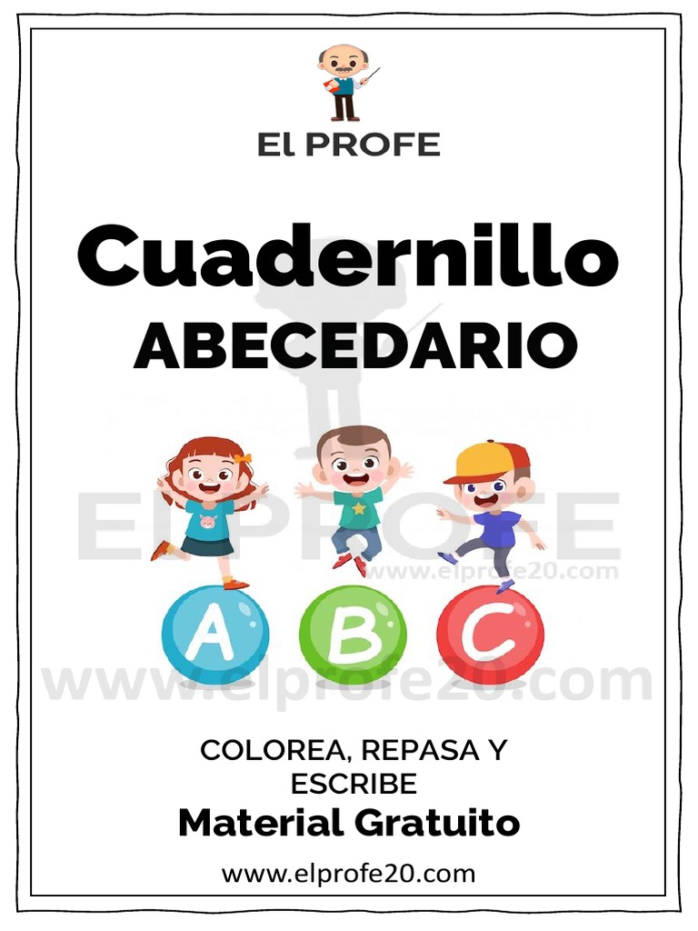 Cuadernillo Abecedario para Niños Elprofe20 | PDF | Tipografía digital ...
