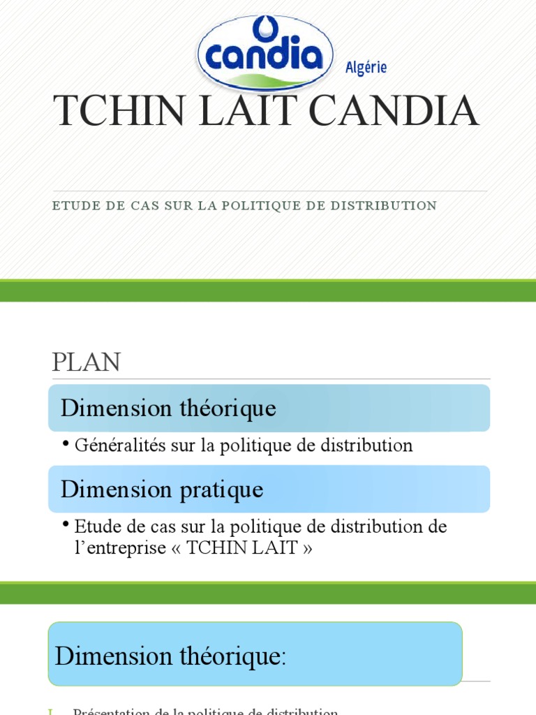 Politique de Distribution de Tchin Lait | PDF | Marchés financiers ...
