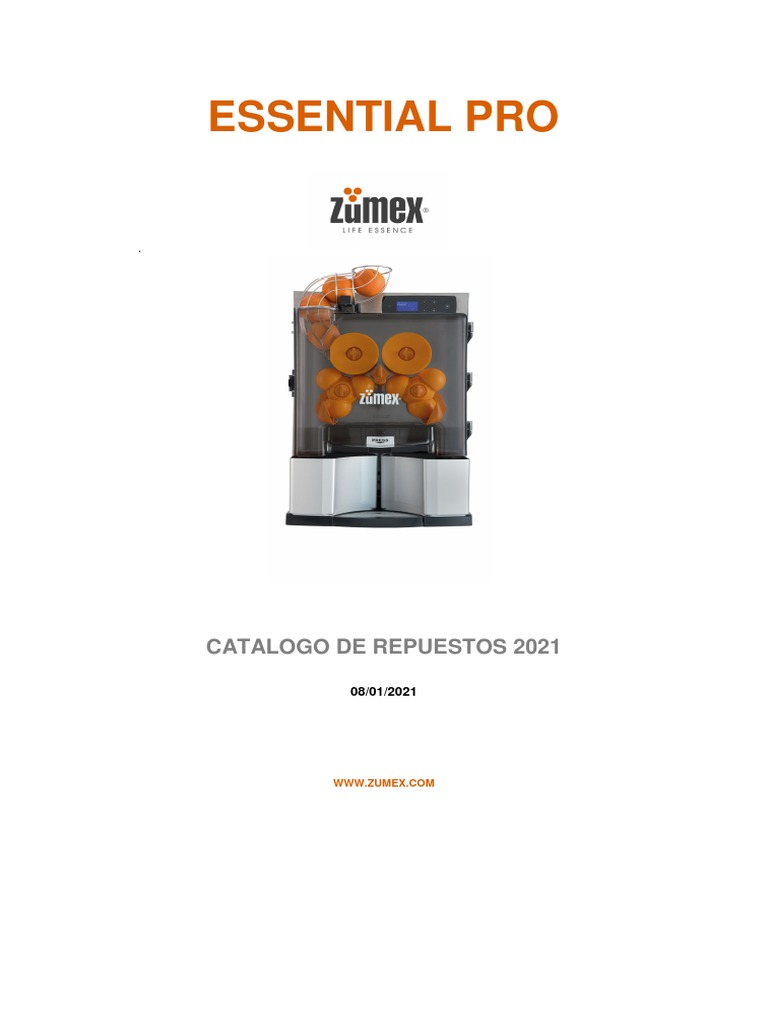 Catalogo Repuestos Essential Pro | PDF | Máquinas | Ingeniería de ...