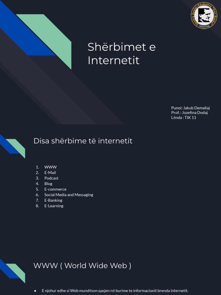 Sherbimet e Internetit | PDF