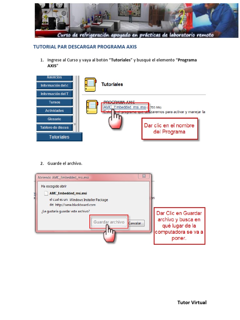Guia - Descargar Programa AXIS - 2 | PDF | Informática | Tecnología