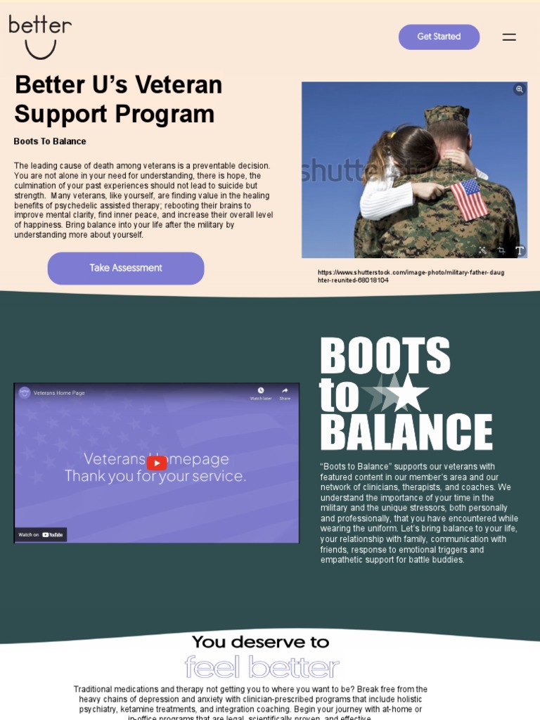 Better U Veteran Landing | PDF | Psychotherapy | Psychological Trauma