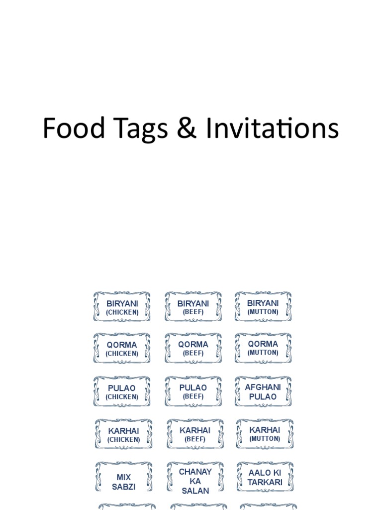 Mutter Qeema Dish Invitation | PDF