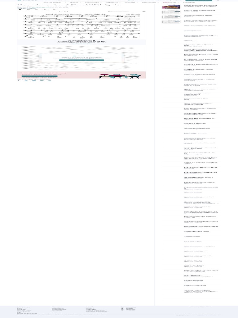 Moondance Lead Sheet With Lyrics - PDF | PDF