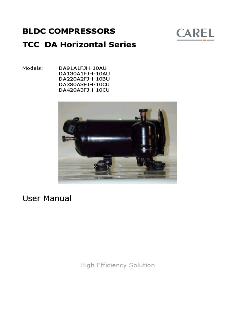BLDC COMPRESSOR TCC DA HORIZONTAL r1.0 | PDF | Electrical Connector ...