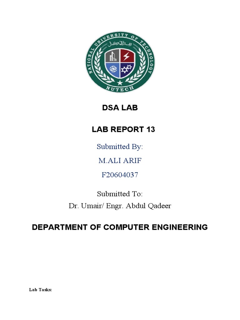 Lab 13 M.Ali Arif Dsa | PDF
