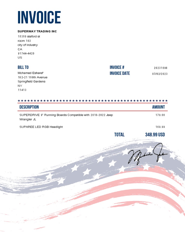Jeep Invoice | PDF