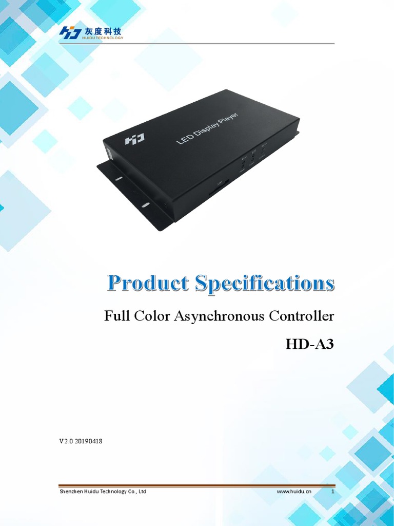 HD-A3 Specification V2.0 | Download Free PDF | Computer Network | Wi Fi