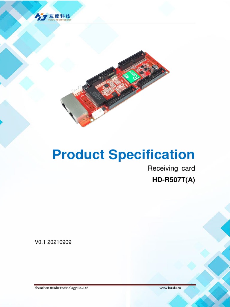 HD-R507T (A) Specification V0.1 | PDF | Computer Hardware | Information And Communications ...